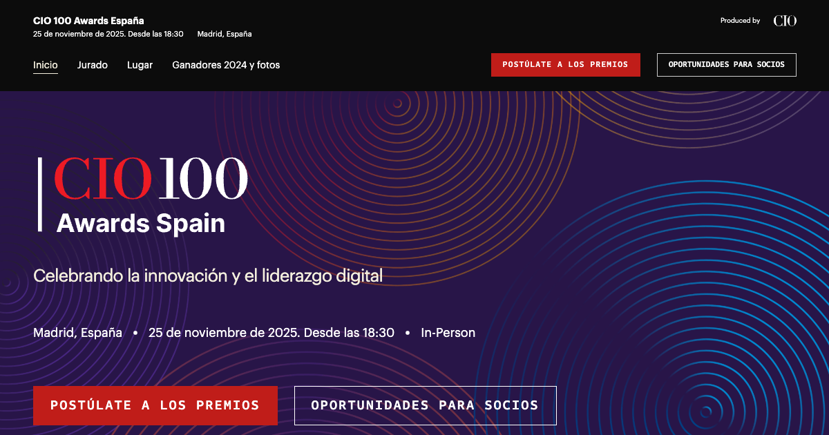 CIO 100 Awards España | Foundry Events