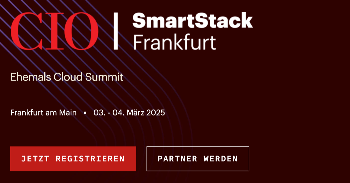 CIO SmartStack Frankfurt: Agenda | Foundry Events